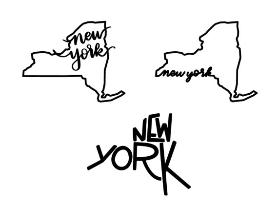 New York State Decal Multiple Sizes Car Decal Bumper | Etsy