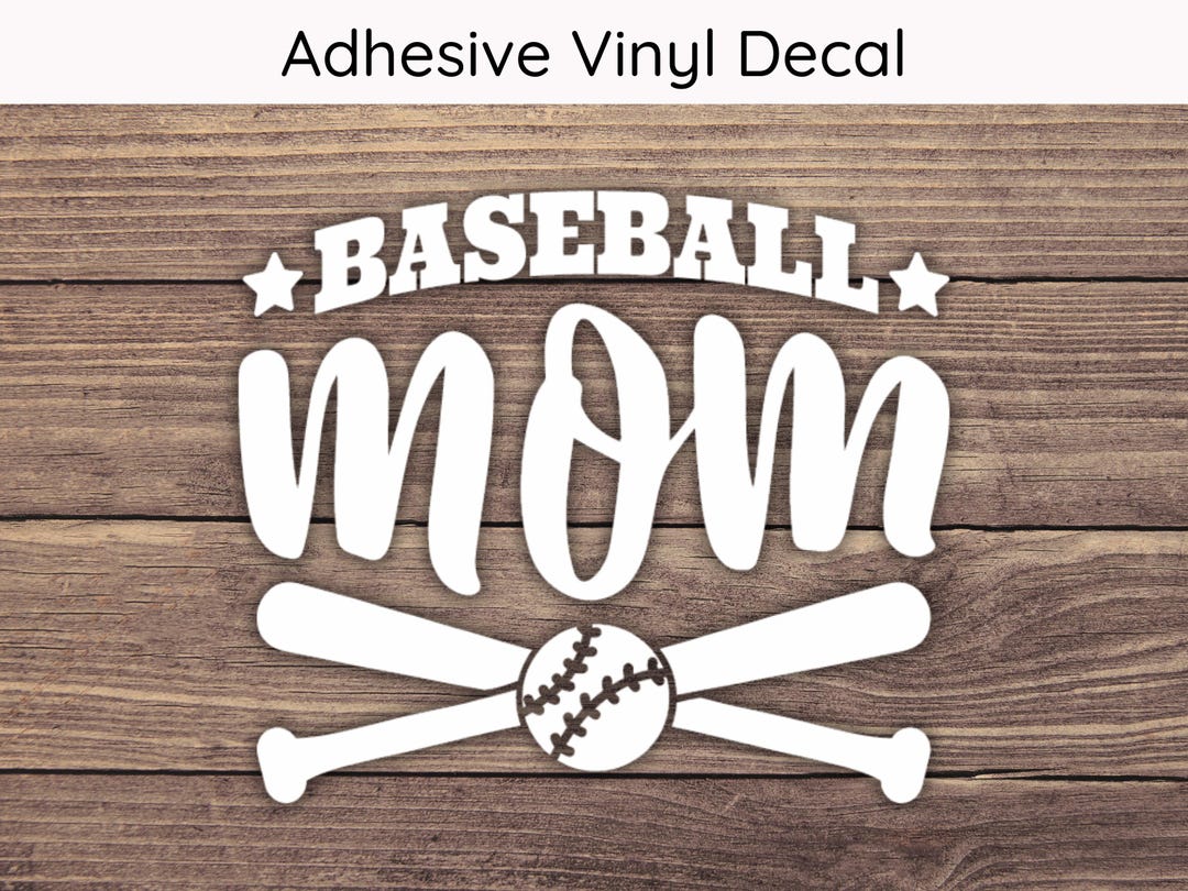 Baseball Mom Decal Design 5, Baseball Mom Sticker, Cute Baseball Mama ...