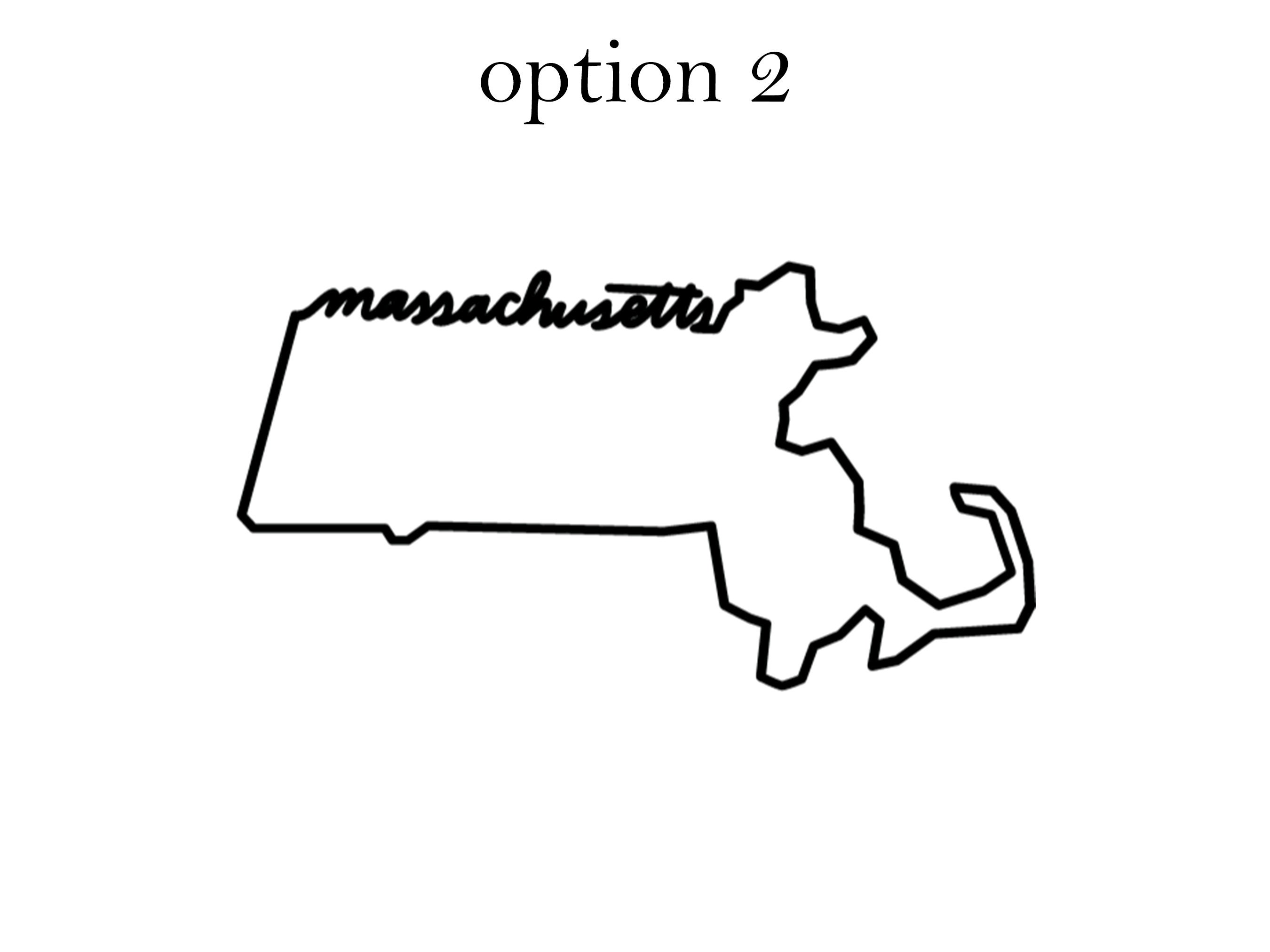 Massachusetts State Decal Multiple Sizes Car Decal Bumper | Etsy