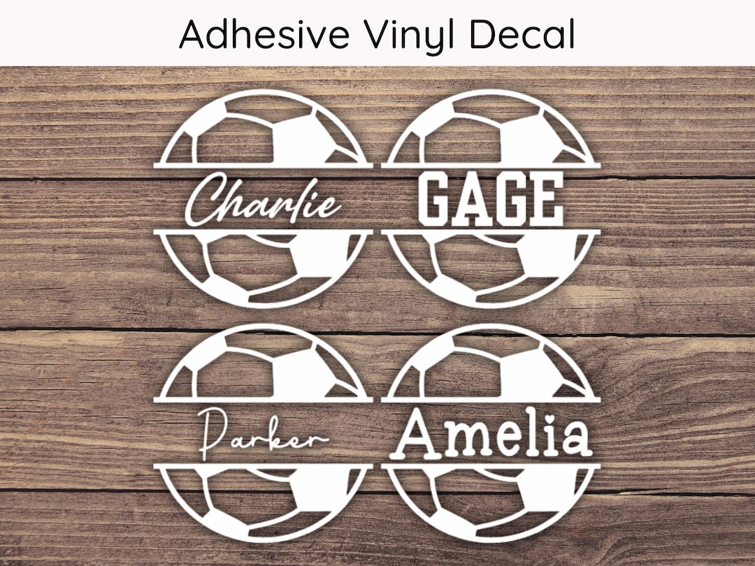 Custom Soccer Name Decal, Soccer Ball Decal, Soccer Team Sticker, Sport ...