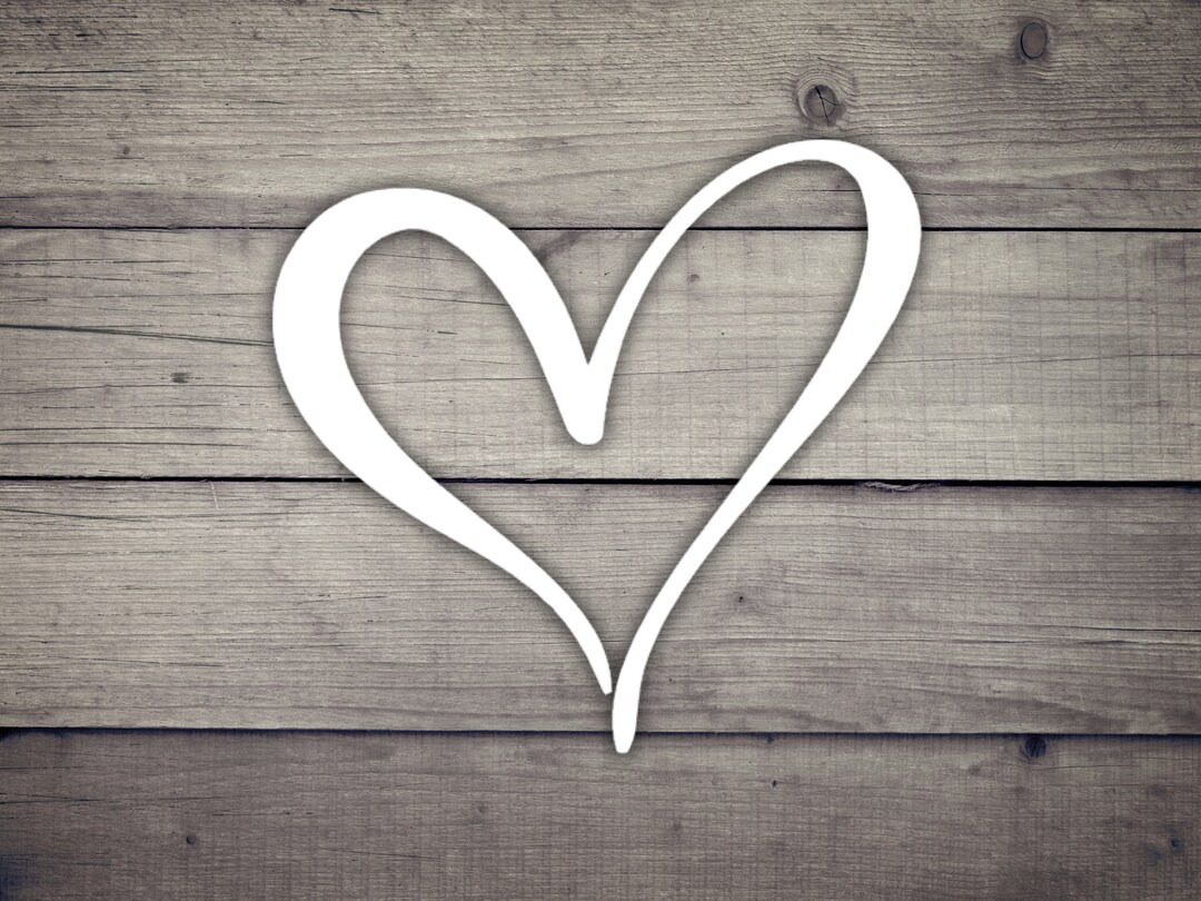 Heart Iron on Decal Design 2, Valentine Iron Decal, Love Iron on Decal ...