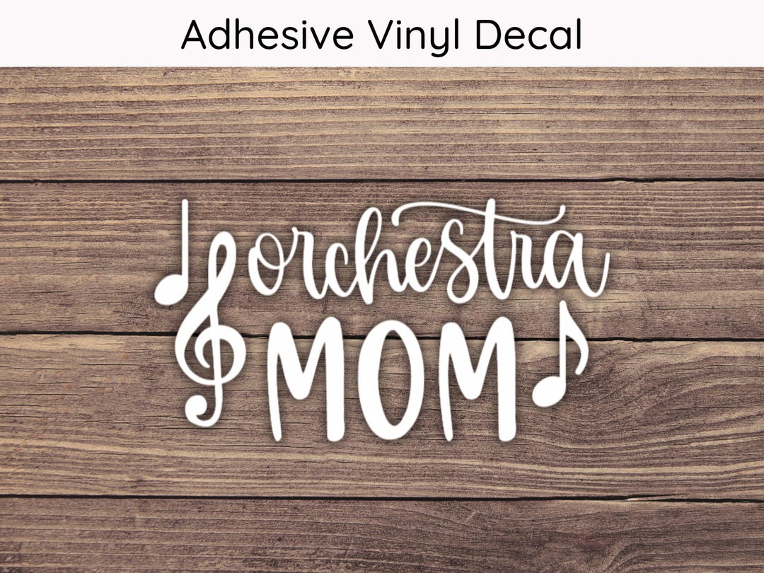 Orchestra Mom Decal - Multiple Sizes - Car Decal, Bumper Sticker ...