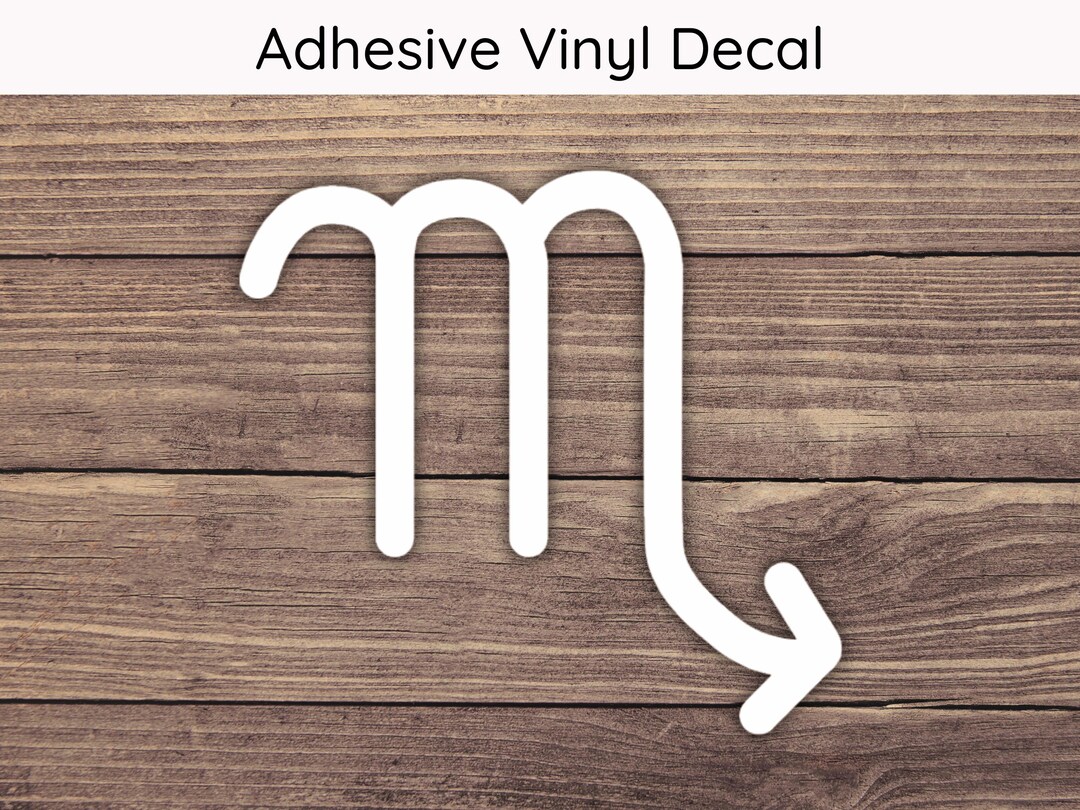 Scorpio Zodiac Sign Decal Design 3, Astrology Vinyl Decals, Horoscope ...