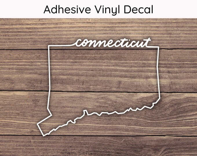Connecticut CT State Outline Vinyl Decal Sticker - Etsy