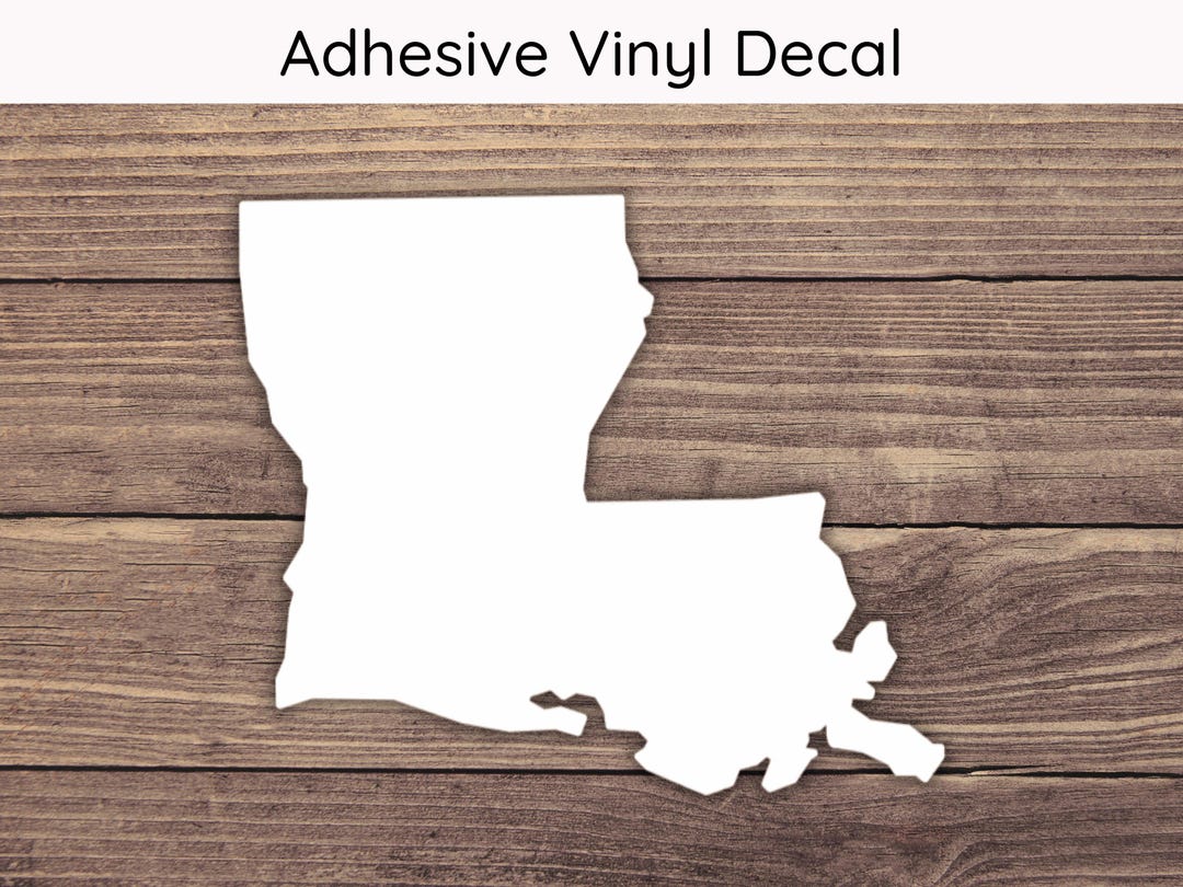 Louisiana Silhouette Decal - Multiple Sizes - Car Decal, Bumper Sticker ...