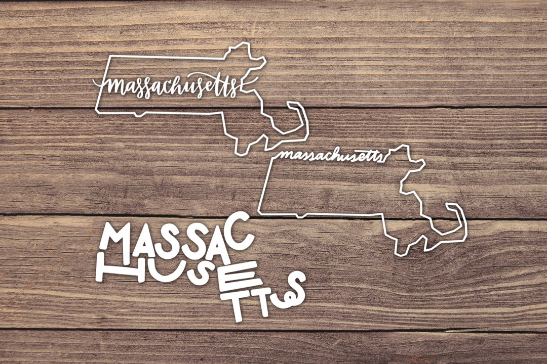 Massachusetts State Decal - Multiple Sizes - Car Decal, Bumper Sticker ...