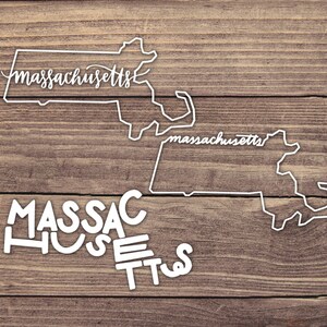 Massachusetts State Decal - Multiple Sizes - Car Decal, Bumper Sticker ...