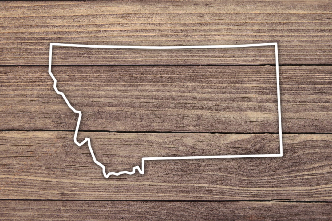 Montana Outline Decal Multiple Sizes Car Decal Bumper - Etsy