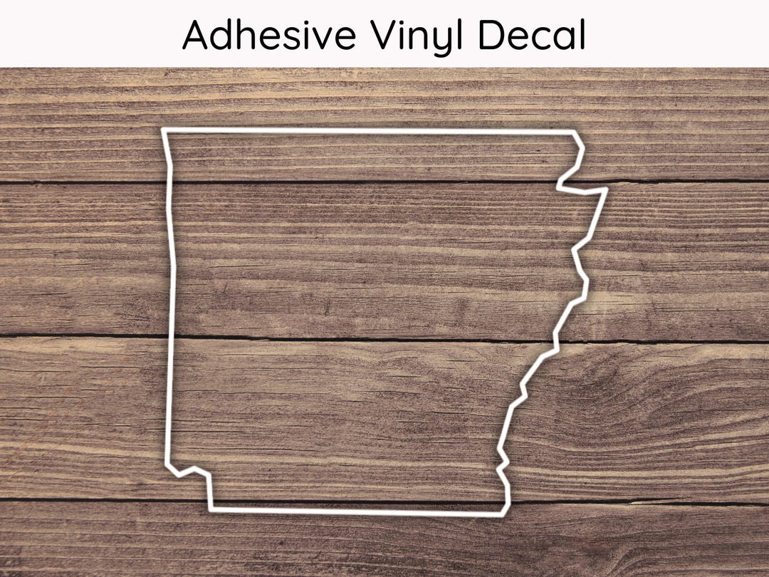 Arkansas Outline Decal, Arkansas Decal, Arkansas Sticker, AR Vinyl ...