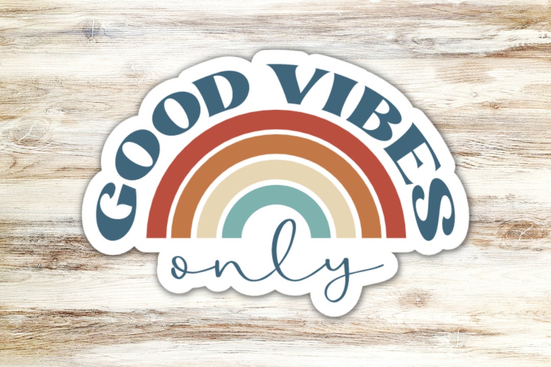 Good Vibes Only Design 2 Good Vibes Sticker - Etsy