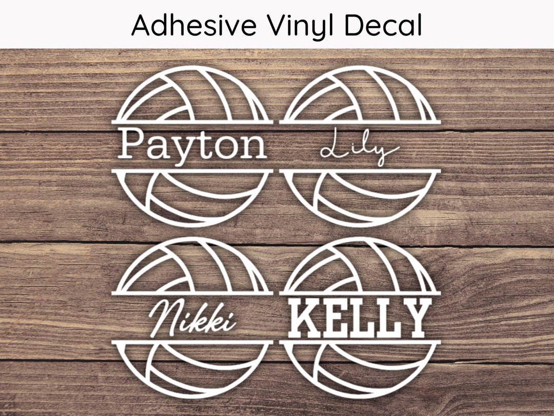 Custom Volleyball Name Decal, Volleyball Decal, Volleyball Team Sticker ...