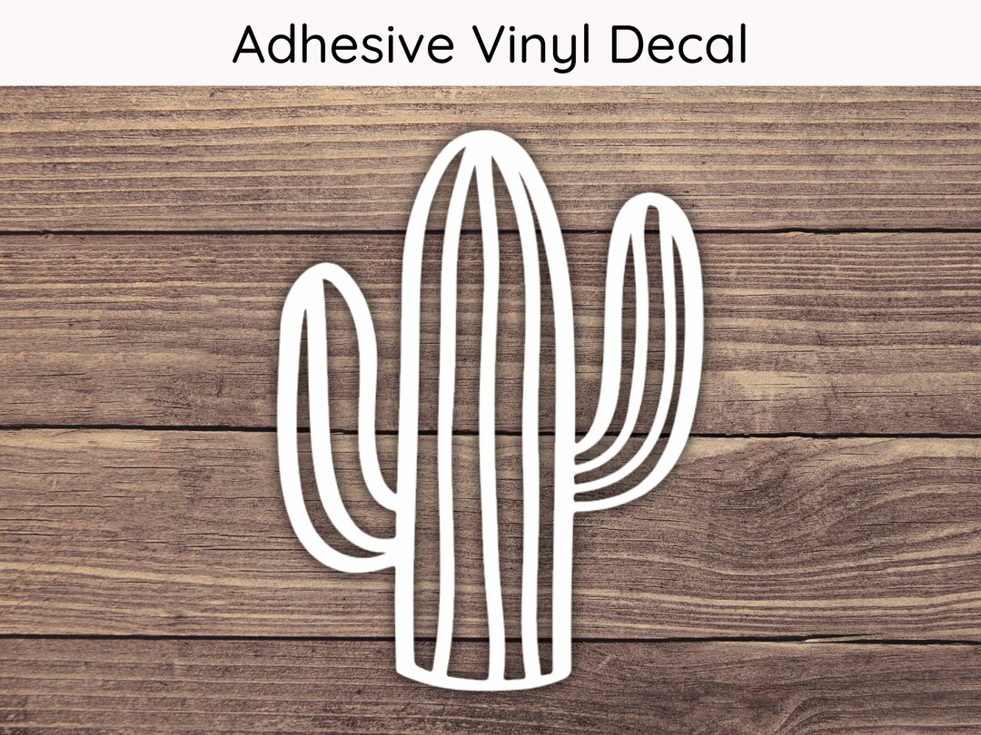 Cactus Decal Design 1, Saguaro Cactus Decal, Cactus Sticker, Cactus ...