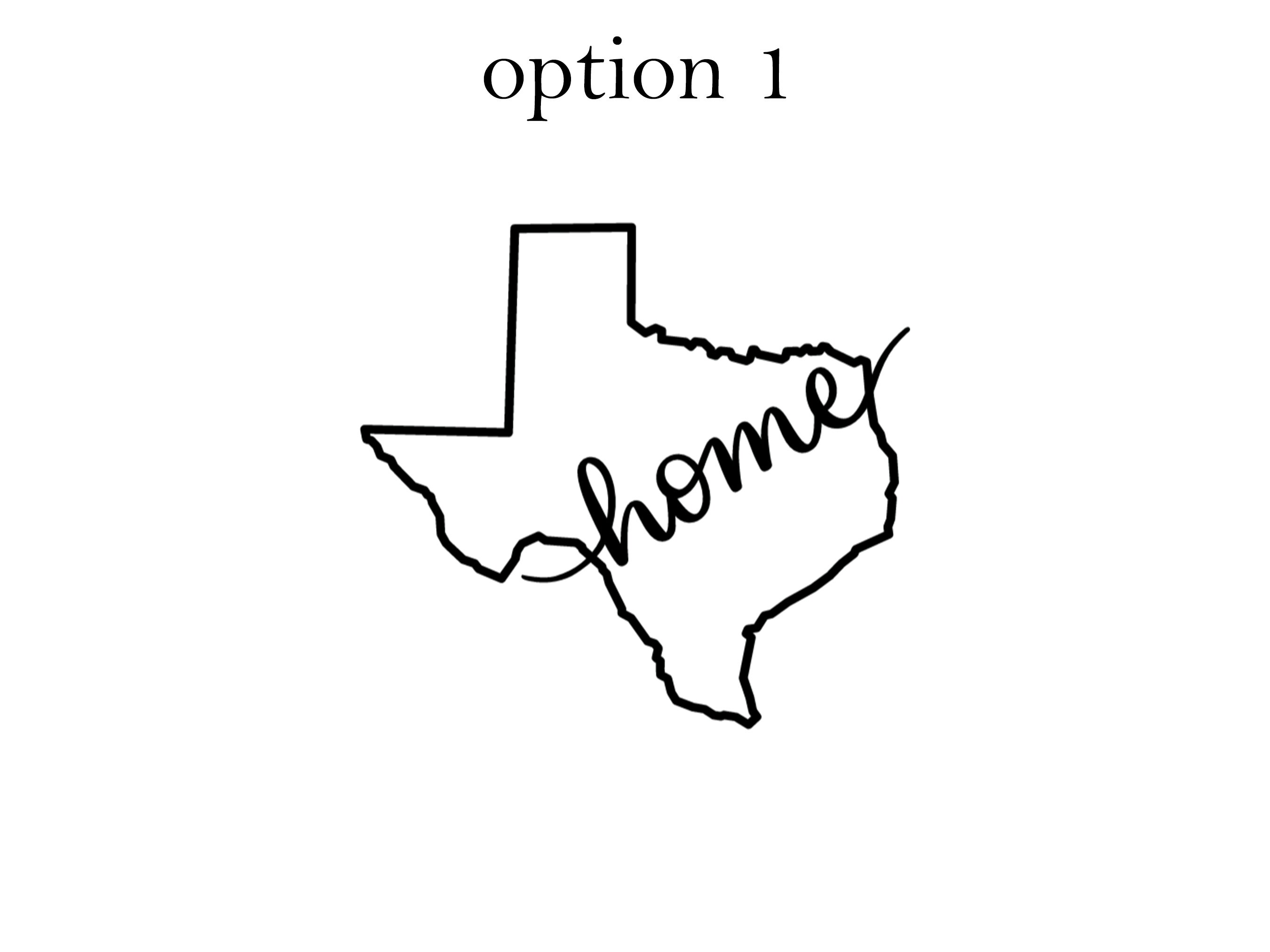 Texas Home State Decal Multiple Sizes Car Decal Bumper - Etsy