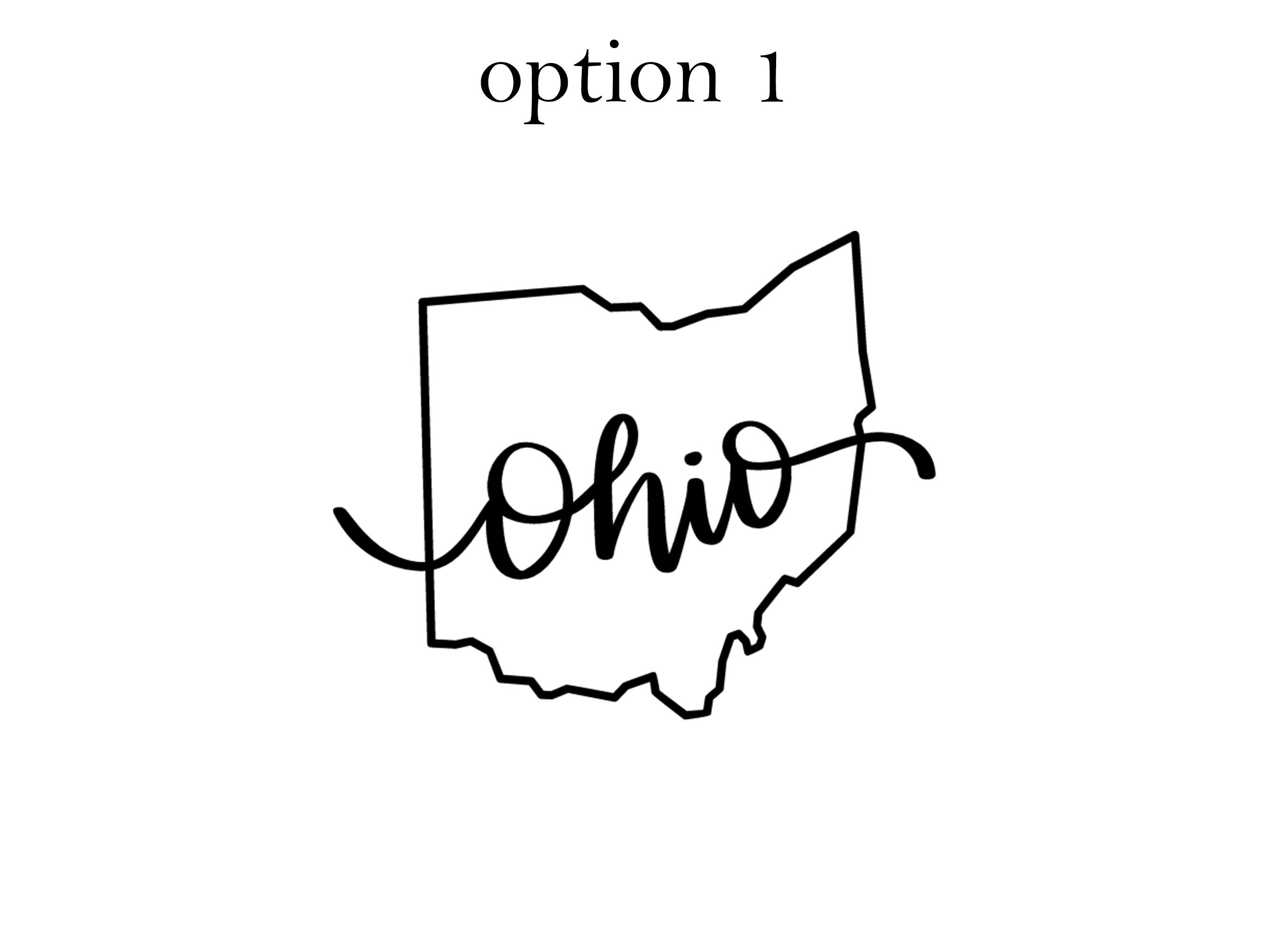 Ohio State Decal - Multiple Sizes - Car Decal, Bumper Sticker, Laptop ...