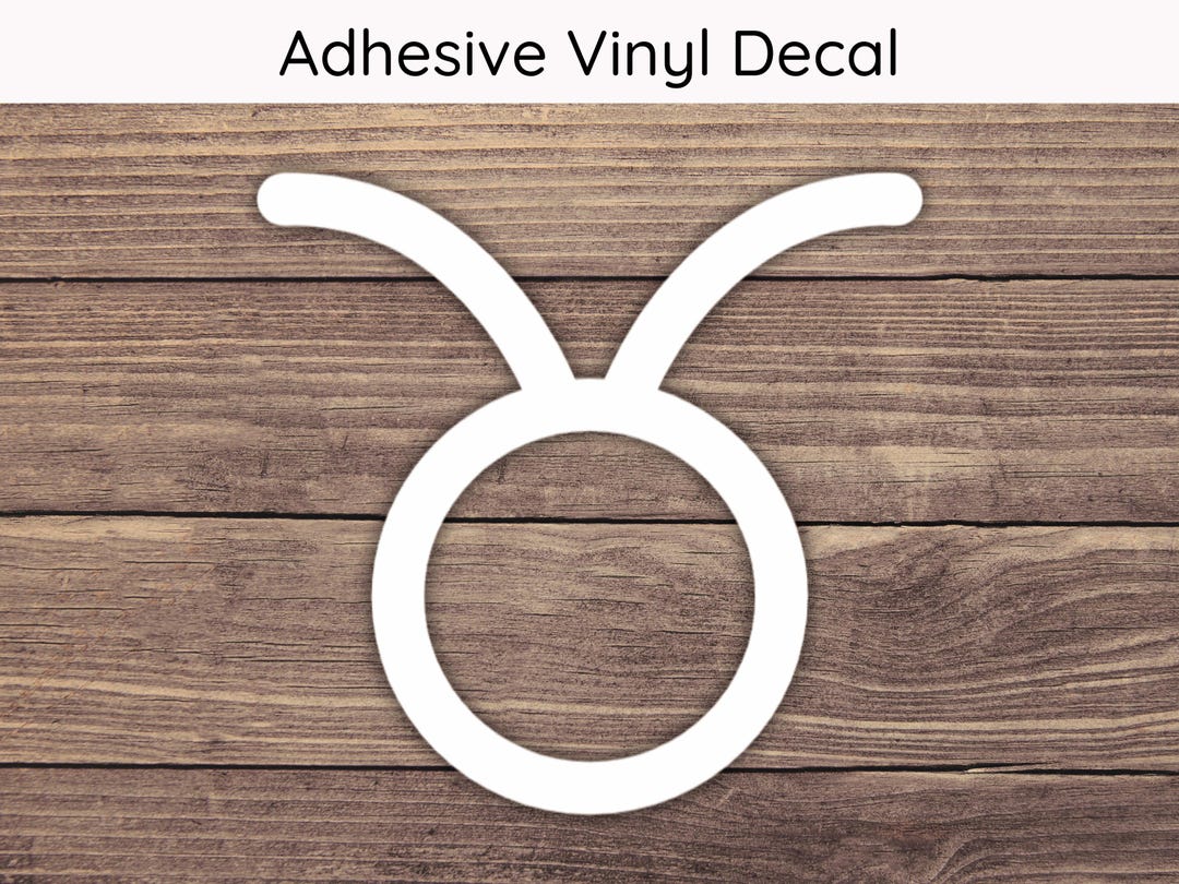Taurus Zodiac Sign Decal Design 3, Astrology Vinyl Decals, Horoscope ...
