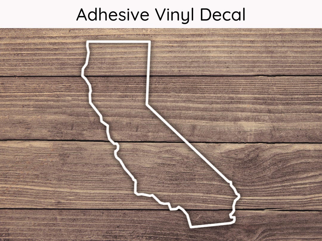 California Outline Decal, California Decal, California Sticker ...