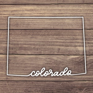 Colorado State Decal Design 2, Colorado State Sticker, Colorado Decal ...