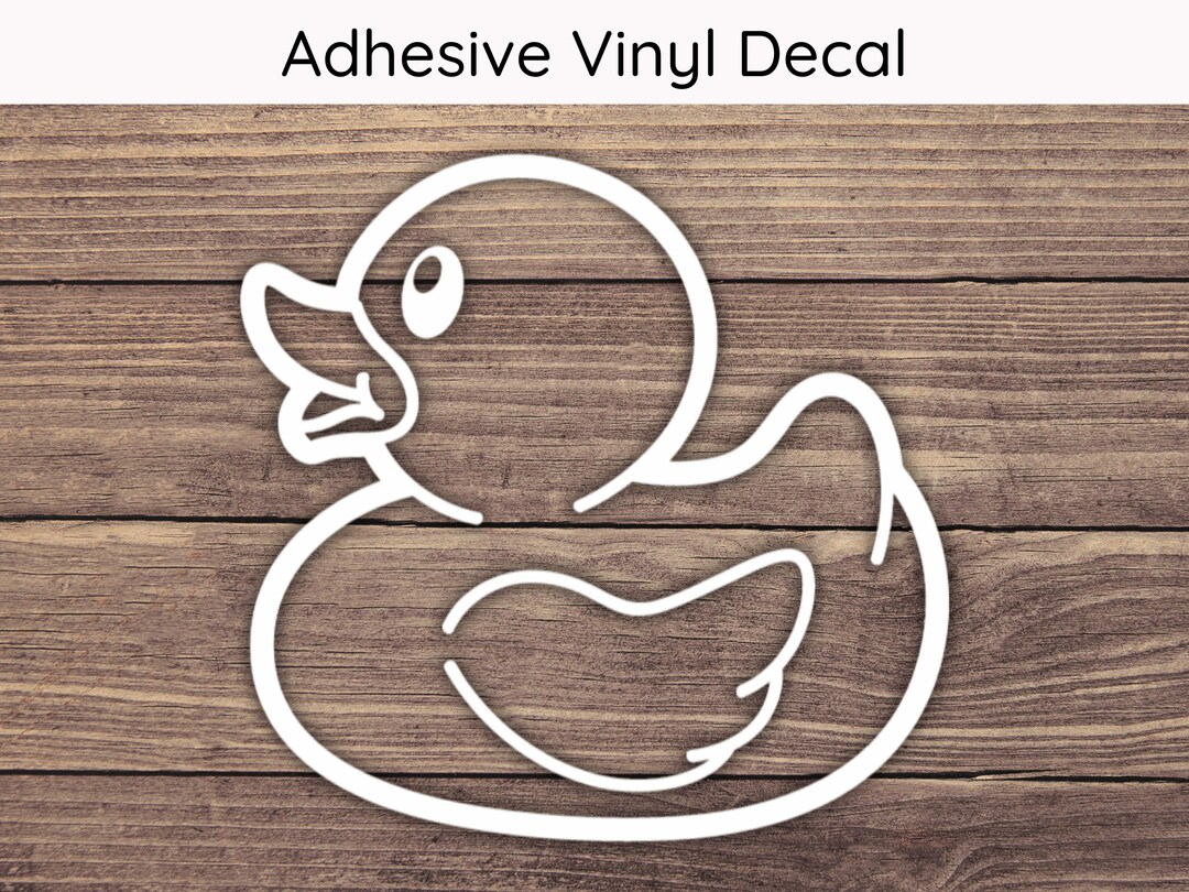 Rubber Duck Vinyl Decal - Multiple Sizes - Car Decal, Cute Bumper ...