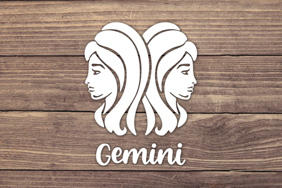Gemini Zodiac Sign Decal Design 1 Astrology Vinyl Decals - Etsy