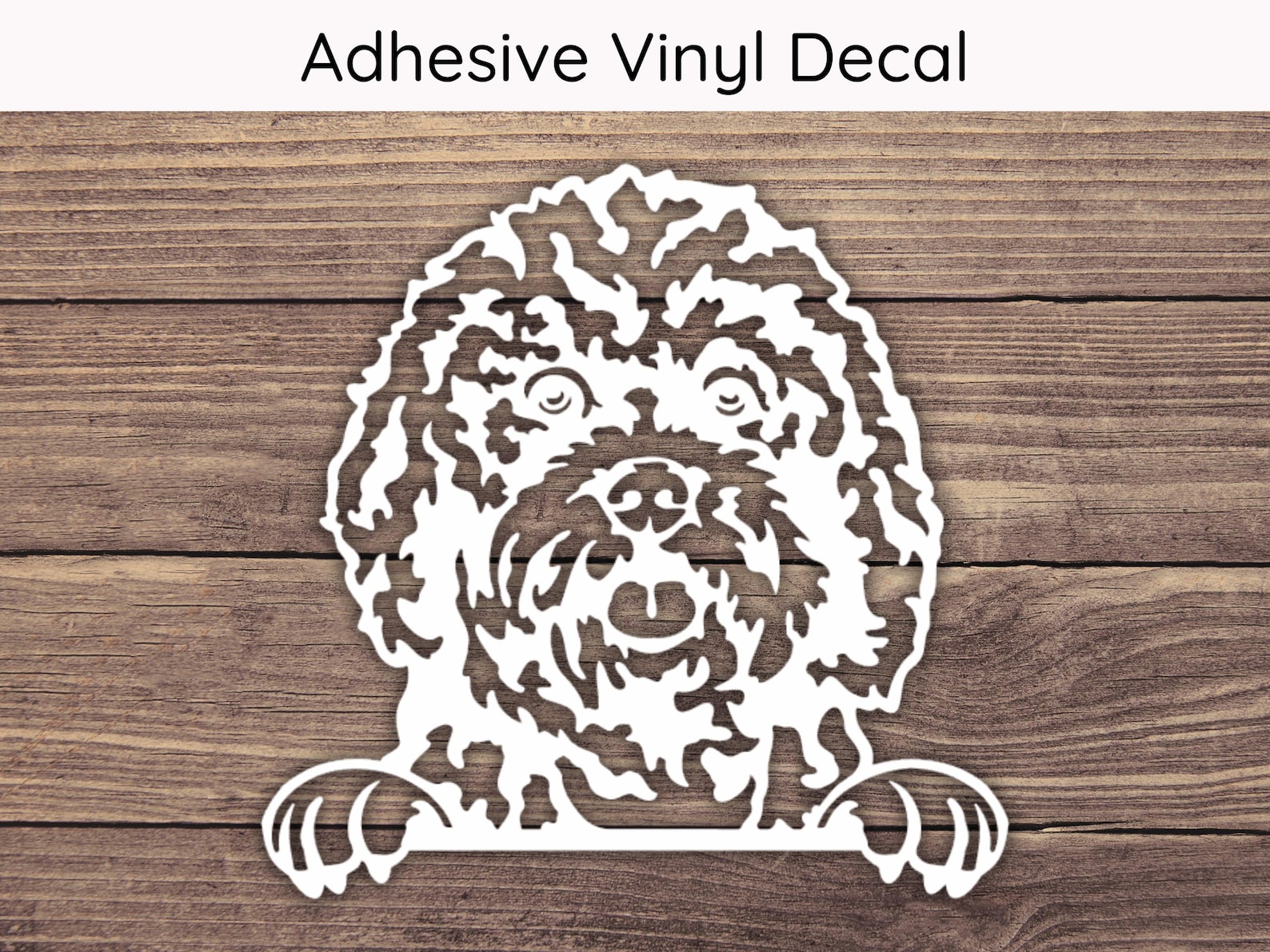 Cavapoo Peeking Decal, Cavapoo Decal, Cavapoo Sticker, Dog Mom Decal ...