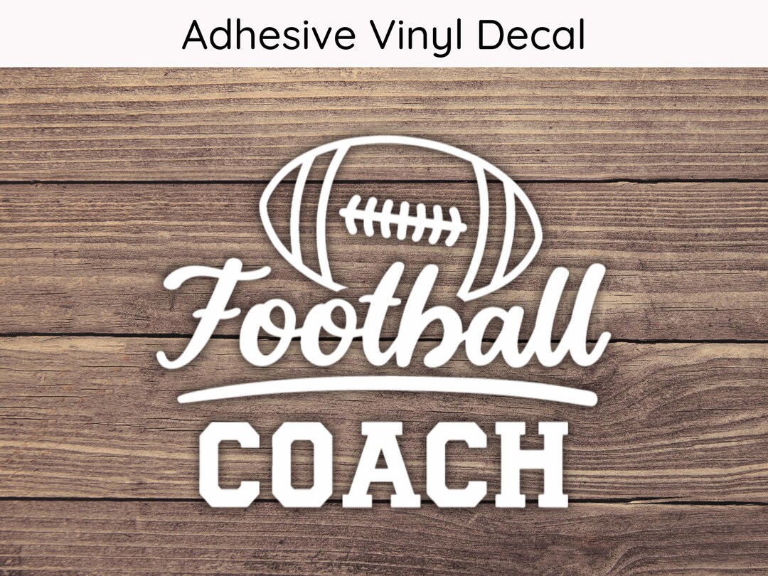 Football Coach Decal, Football Coach Sticker, Football Decal, Football ...