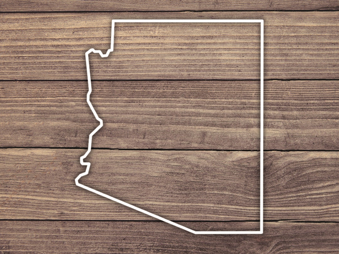 Arizona Outline Decal, Arizona Decal, Arizona Sticker, AZ Vinyl Decals ...