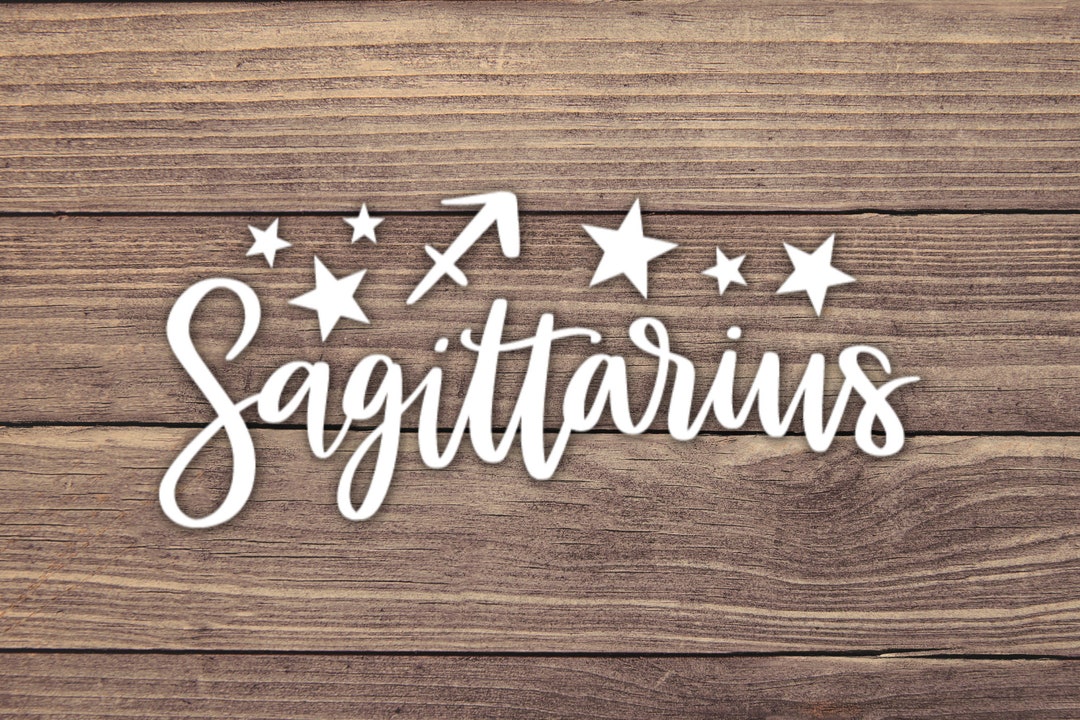 Sagittarius Zodiac Sign Decal Design 2, Astrology Vinyl Decals ...