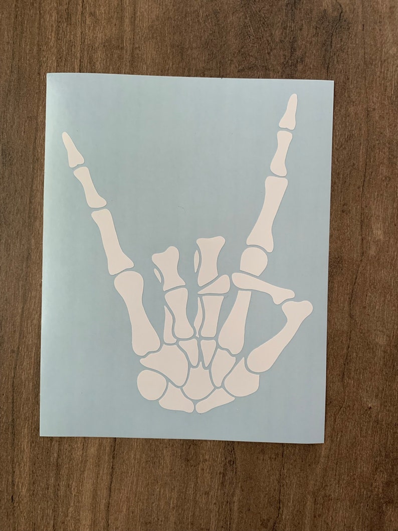 Rock Skeleton Decal Multiple Sizes Music Car Decal Rock - Etsy