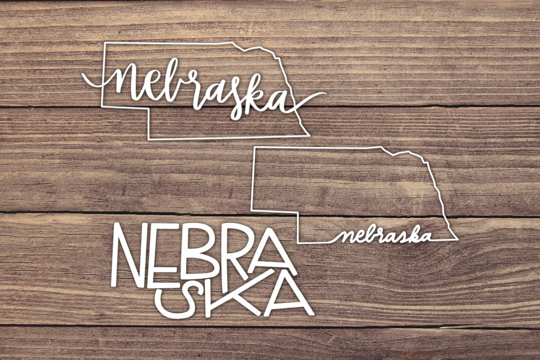 Nebraska State Decal - Multiple Sizes - Car Decal, Bumper Sticker ...