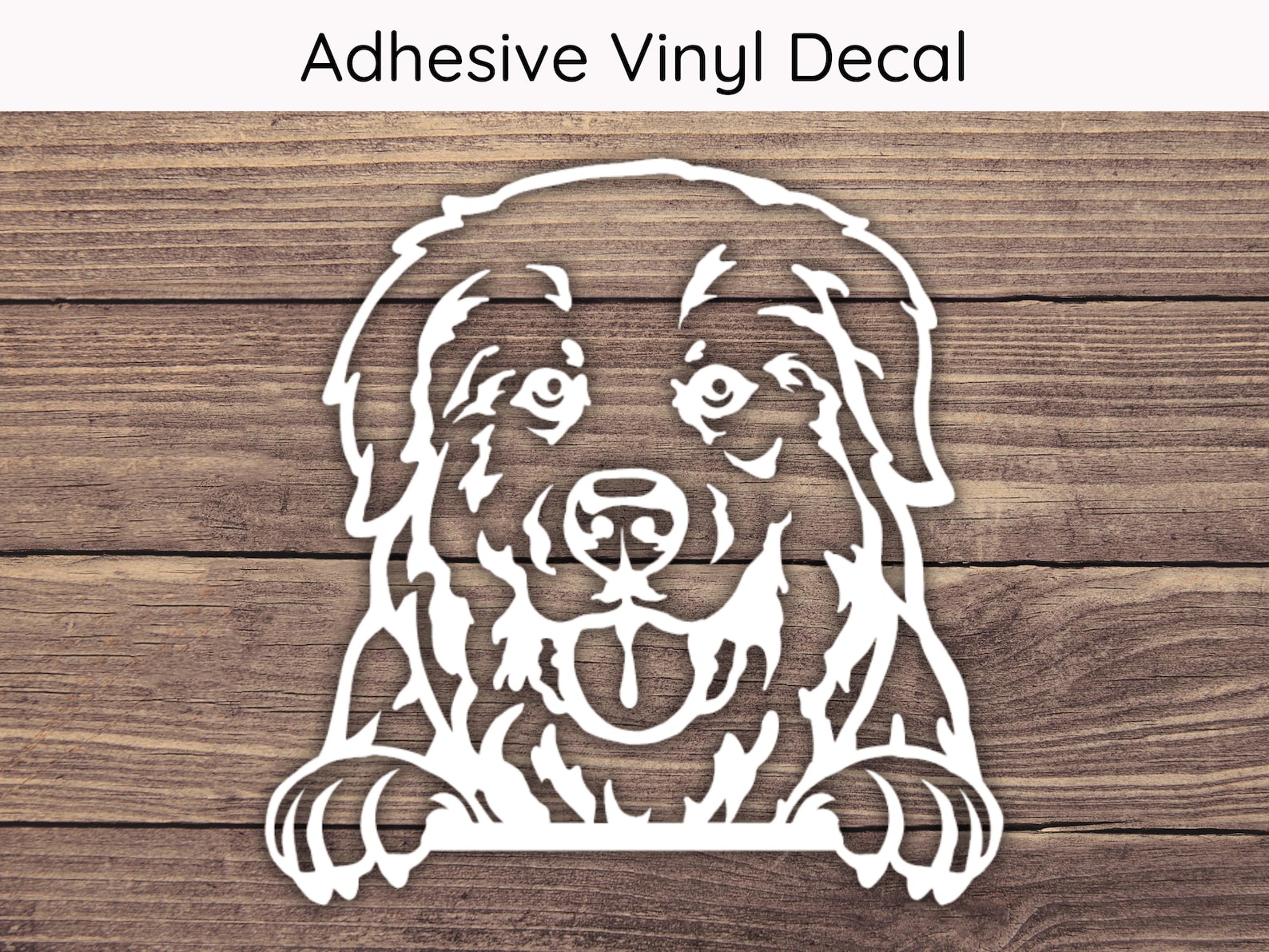 Great Pyrenees Peeking Decal, Dog Vinyl Decals, Puppy Bumper Sticker ...