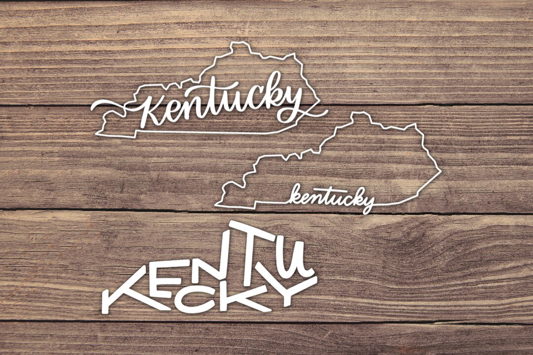 Kentucky State Decal - Multiple Sizes - Car Decal, Bumper Sticker ...
