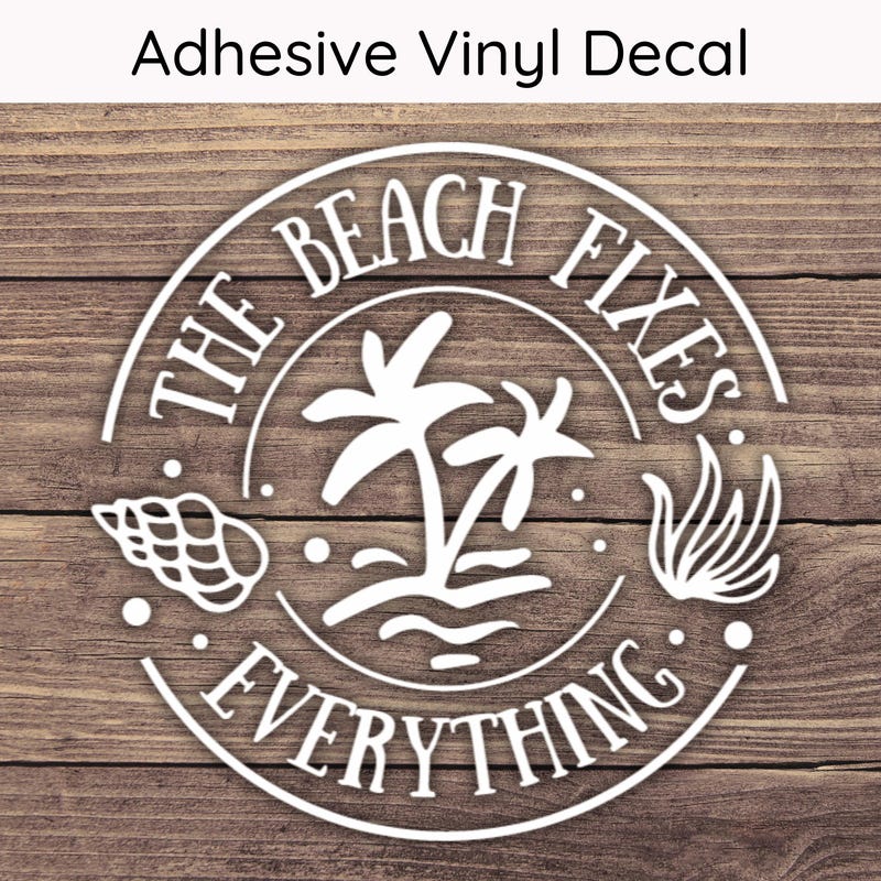 Beach Car Decal - Etsy