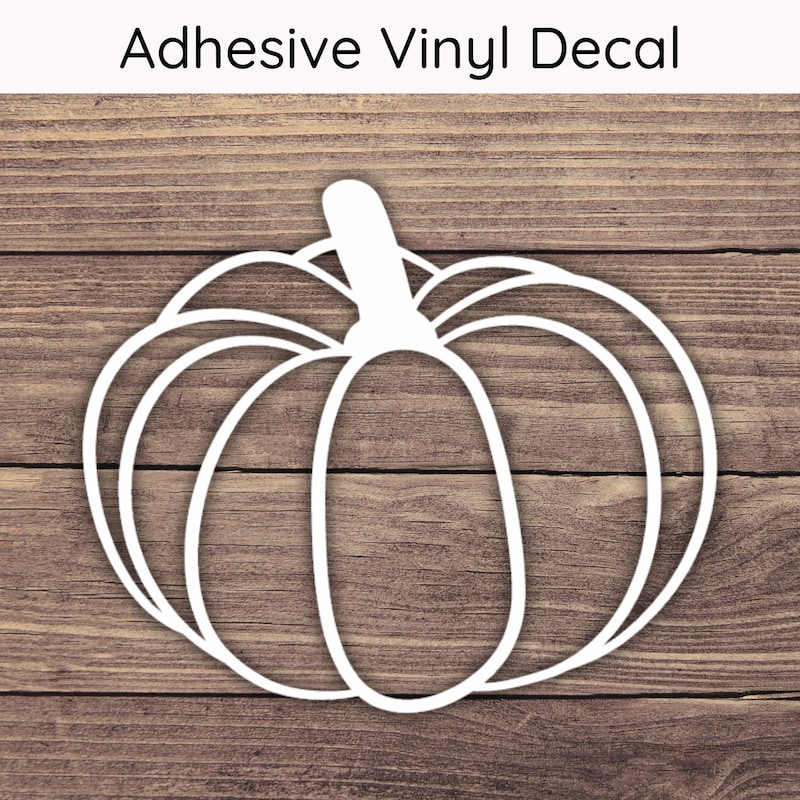 Pumpkin Vinyl Decal - Etsy