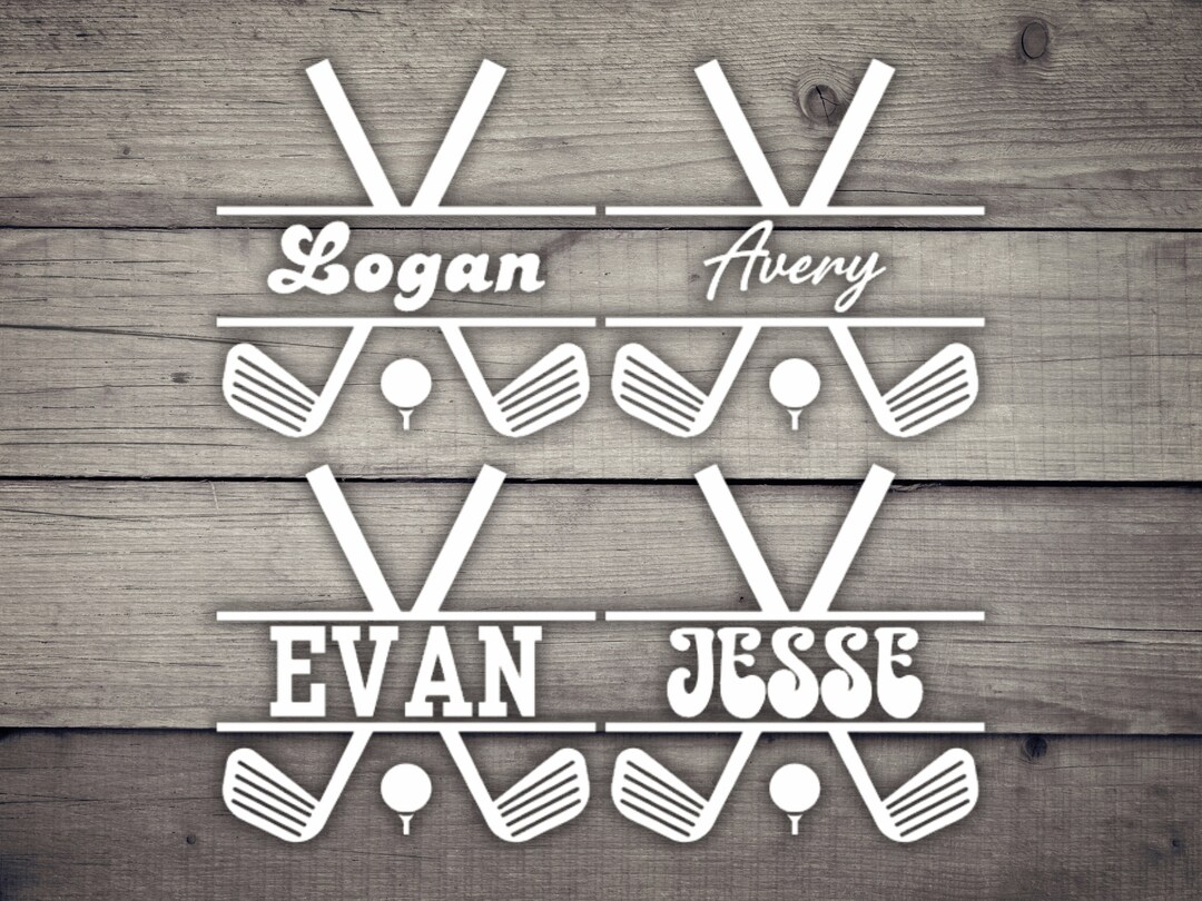 Custom Golf Name Iron on Decal, Golf Decal, Golfing Heat Transfer, Golf ...
