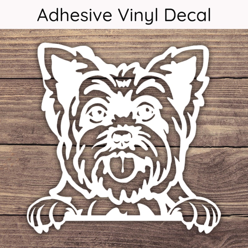 Yorkie Decal for Car - Etsy