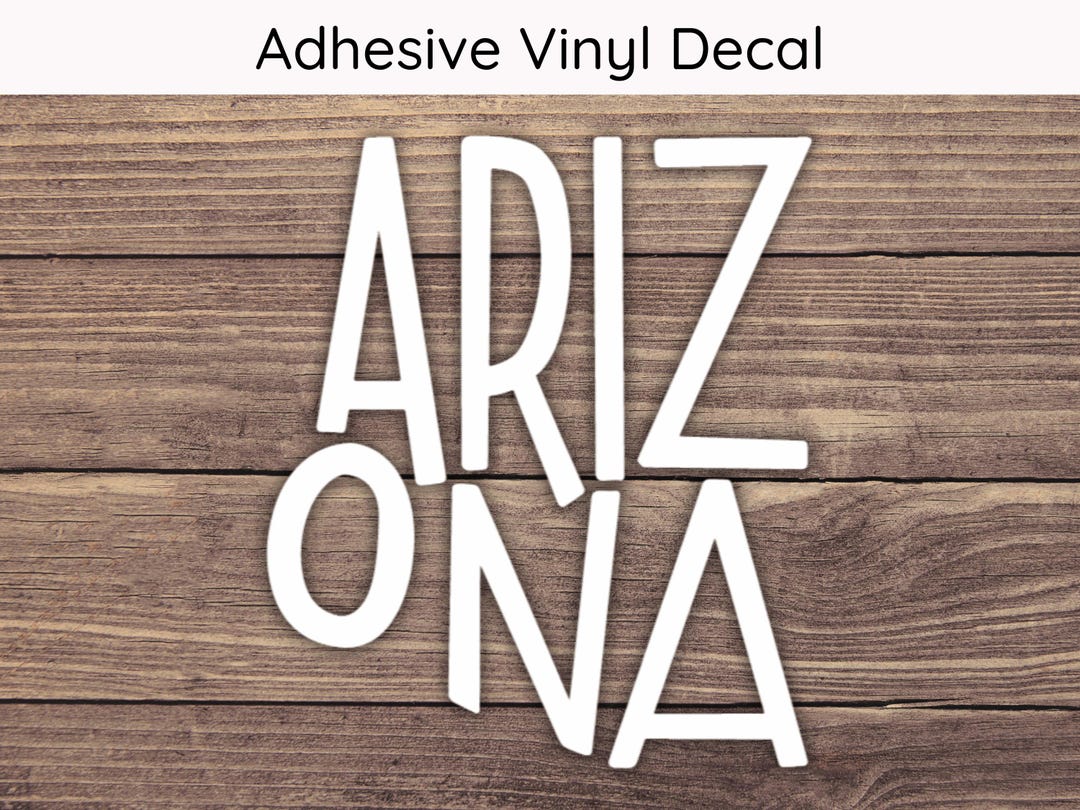Arizona State Decal Design 3 , Arizona Decal, Arizona Sticker, AZ Vinyl ...