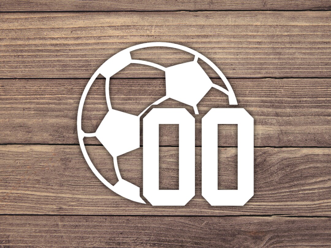 Custom Soccer Number Decal Soccer Ball Decal Soccer Team - Etsy