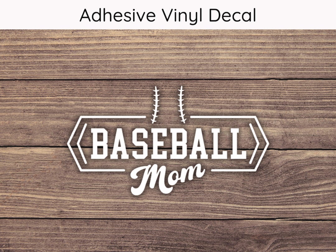 Baseball Mom Decal Design 3, Baseball Mom Sticker, Cute Baseball Mama ...