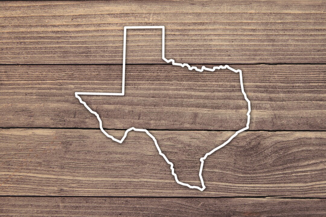 Texas Outline Decal Multiple Sizes Car Decal, Bumper Sticker, Laptop ...