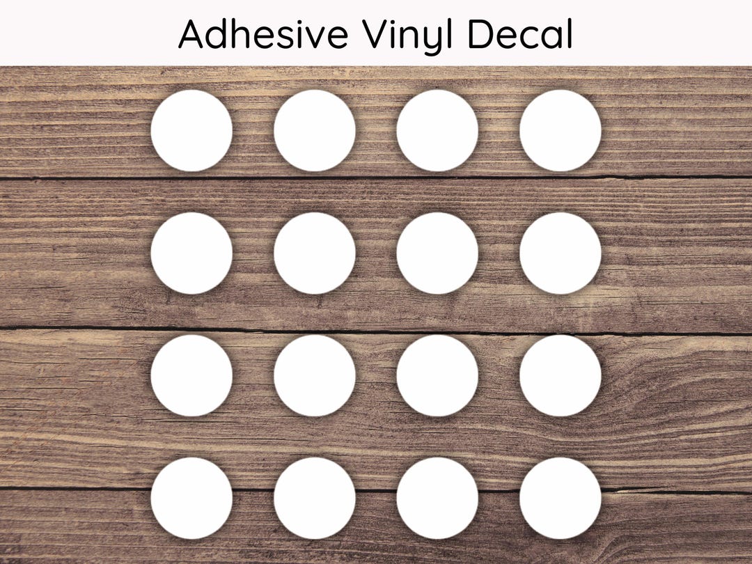 Set of 16 Circle Decals, Polka Dot Decal, Circle Sticker, Polka Dot ...