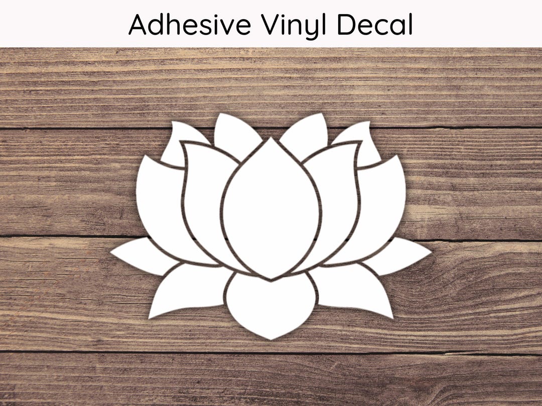 Lotus Flower Decal, Lotus Flower Sticker, Lotus Decal, Lotus Sticker ...