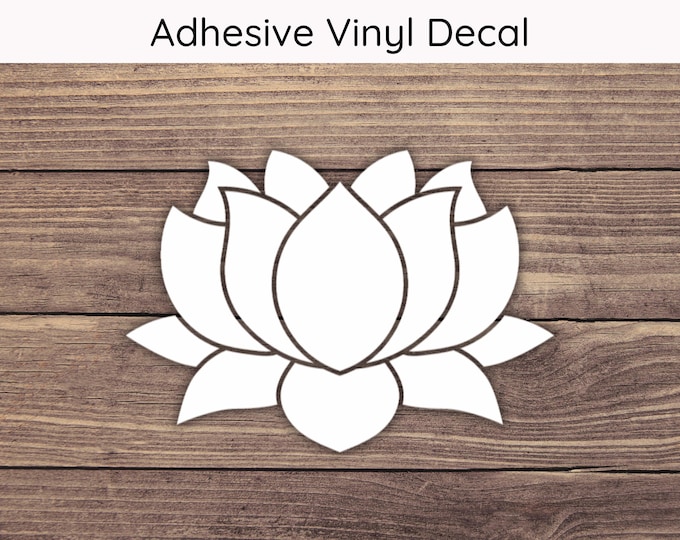 Lotus Decal, Lotus Flower Sticker, Lotus Flower Decal, Lotus Flower ...