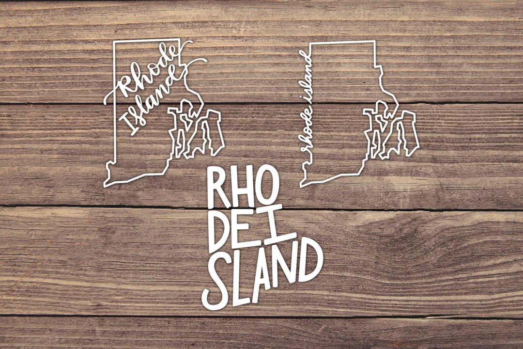 Rhode Island State Decal - Multiple Sizes - Car Decal, Bumper Sticker ...