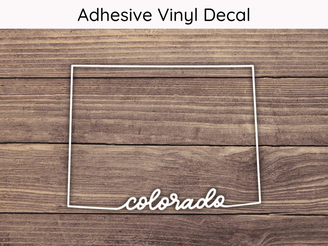 Colorado State Decal Design 2, Colorado State Sticker, Colorado Decal ...