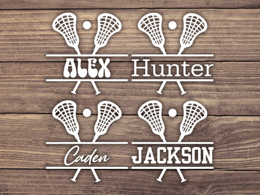 Custom Lacrosse Name Decal, Lacrosse Decal, Lacrosse Sticker, Sport ...