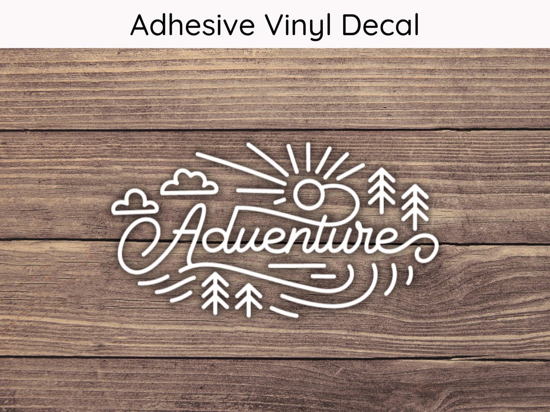 Adventure Decal Design 2, Line Art Adventures Vinyl Decals, Minimalist ...