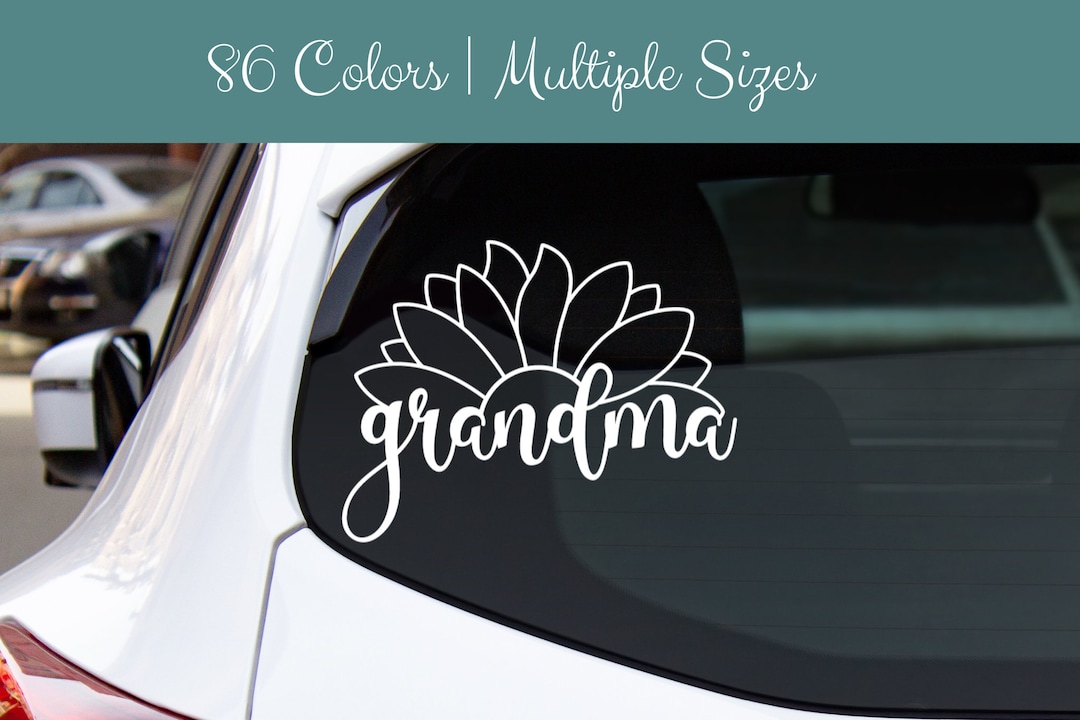 Grandma Sunflower Decal Multiple Sizes Car Decal Bumper - Etsy