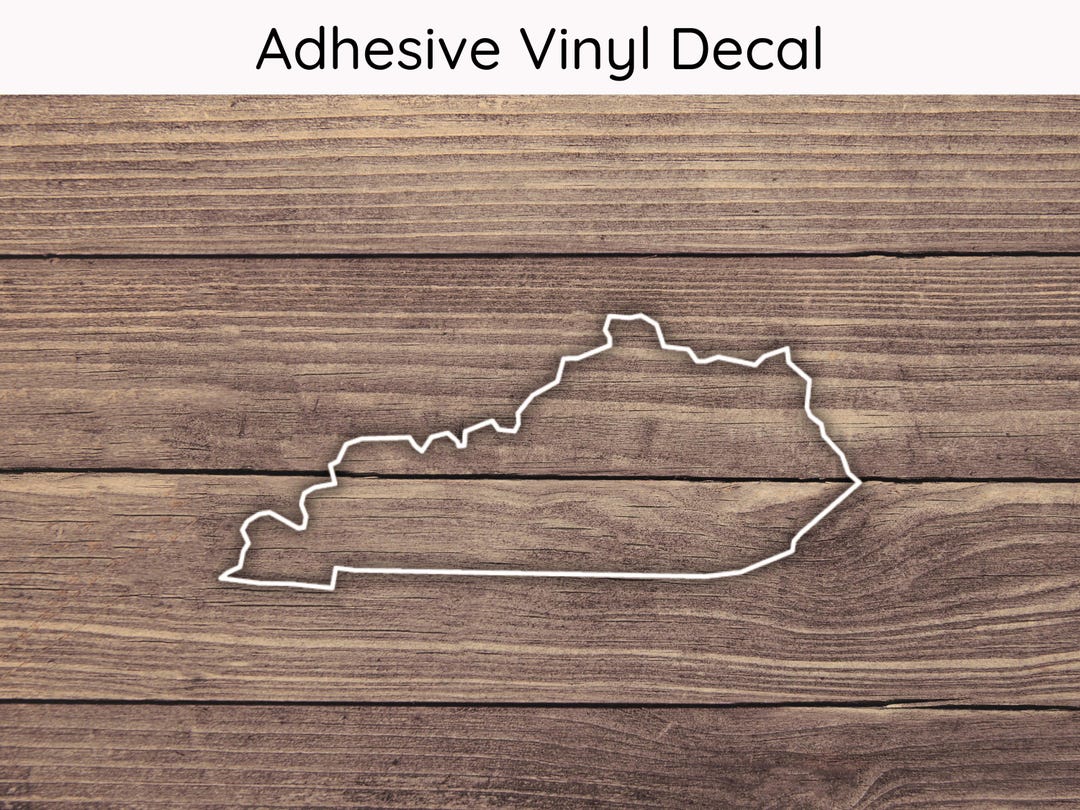 Kentucky Outline Decal - Multiple Sizes - Car Decal, Bumper Sticker ...