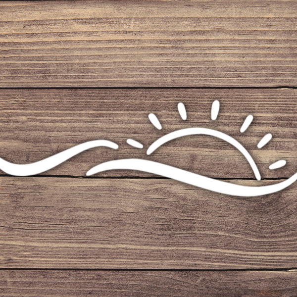 Sun Decal - Etsy
