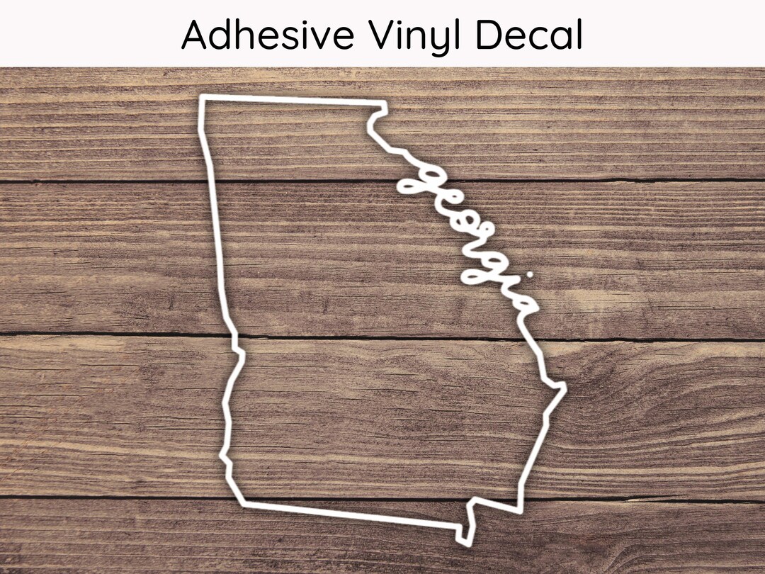 Georgia State Decal Design 2, Georgia State Sticker, Georgia Decal ...